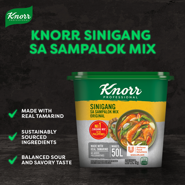 Knorr Sinigang sa Sampalok Mix 1KG – Unilever Food Solutions Philippines